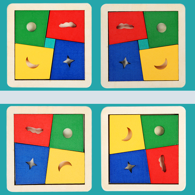 5Pcs Colorful IQ Magic Puzzles Jigsaw Puzzle Toys ... – Grandado