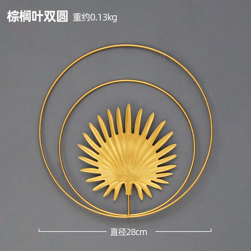 Nordic Stijl Bladvorm Muur Decor Ijzeren Muur Scul... – Vicedeal