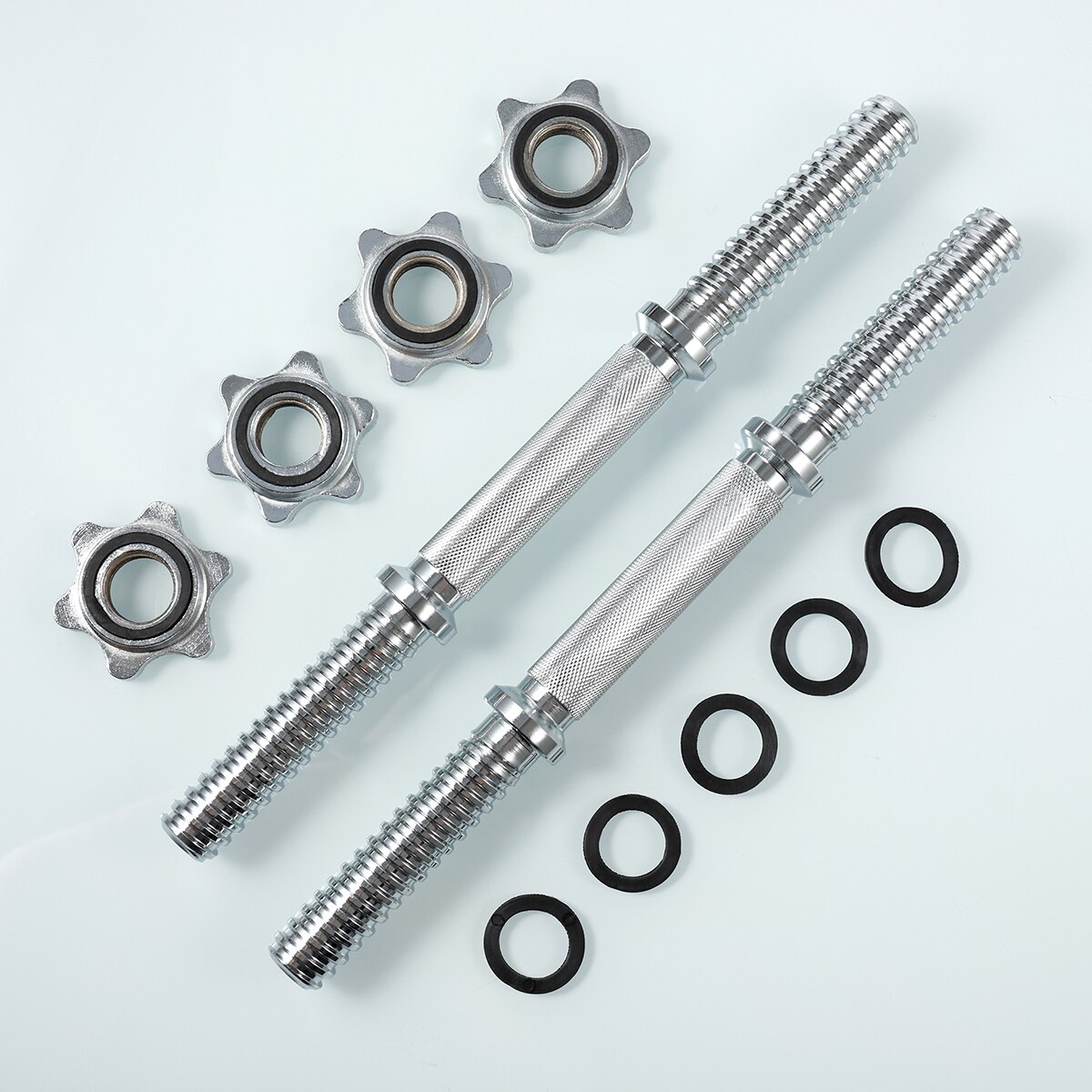 Dumbbell Bars Chrome Stainless Steel Dumbbell Hand... – Grandado