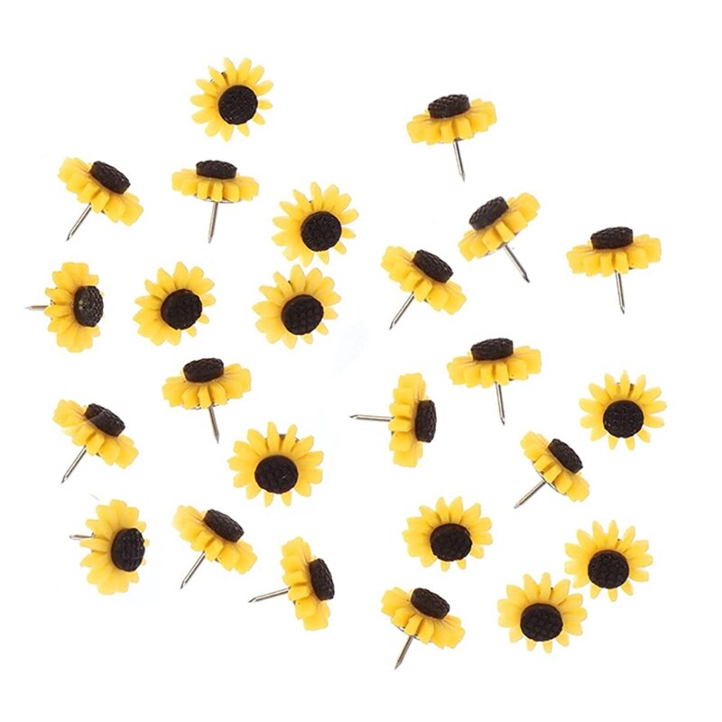 20 Pcs/Pack Cute 3D Sunflower-shaped Pushpin Multi... – Grandado