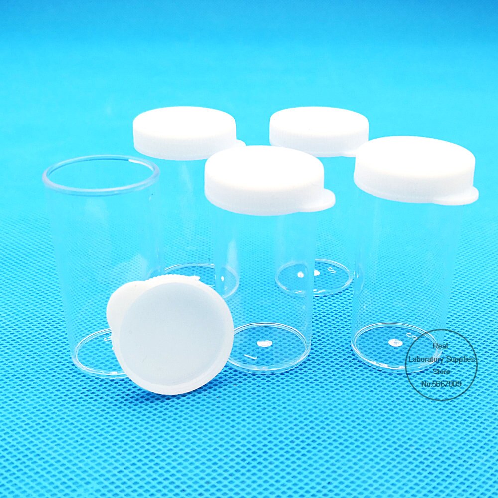 50pcs/lot 24x45mm Lab Flat Bottom Plastic Test Tub... – Grandado
