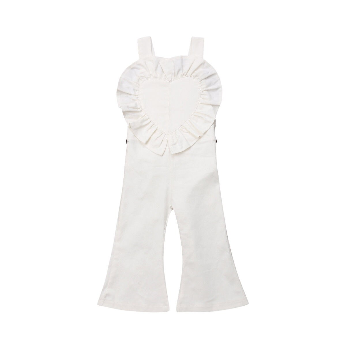 Princess 1-6 Years Kids Girls Boot Cut Pants Heart... – Grandado