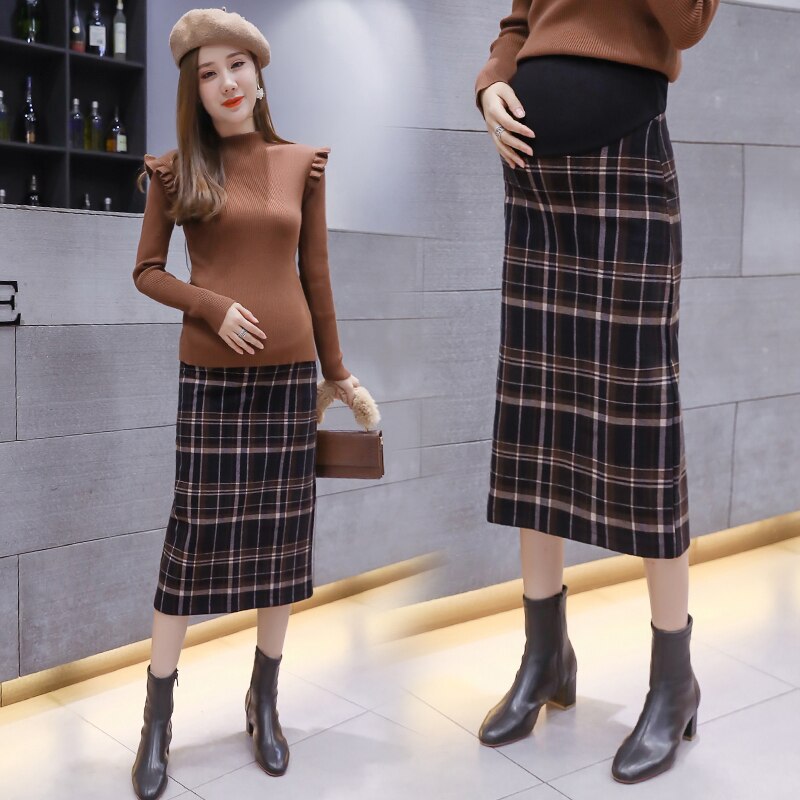 Spring Elastic Waist Belly Maternity Hip Skirts Ma... – Grandado