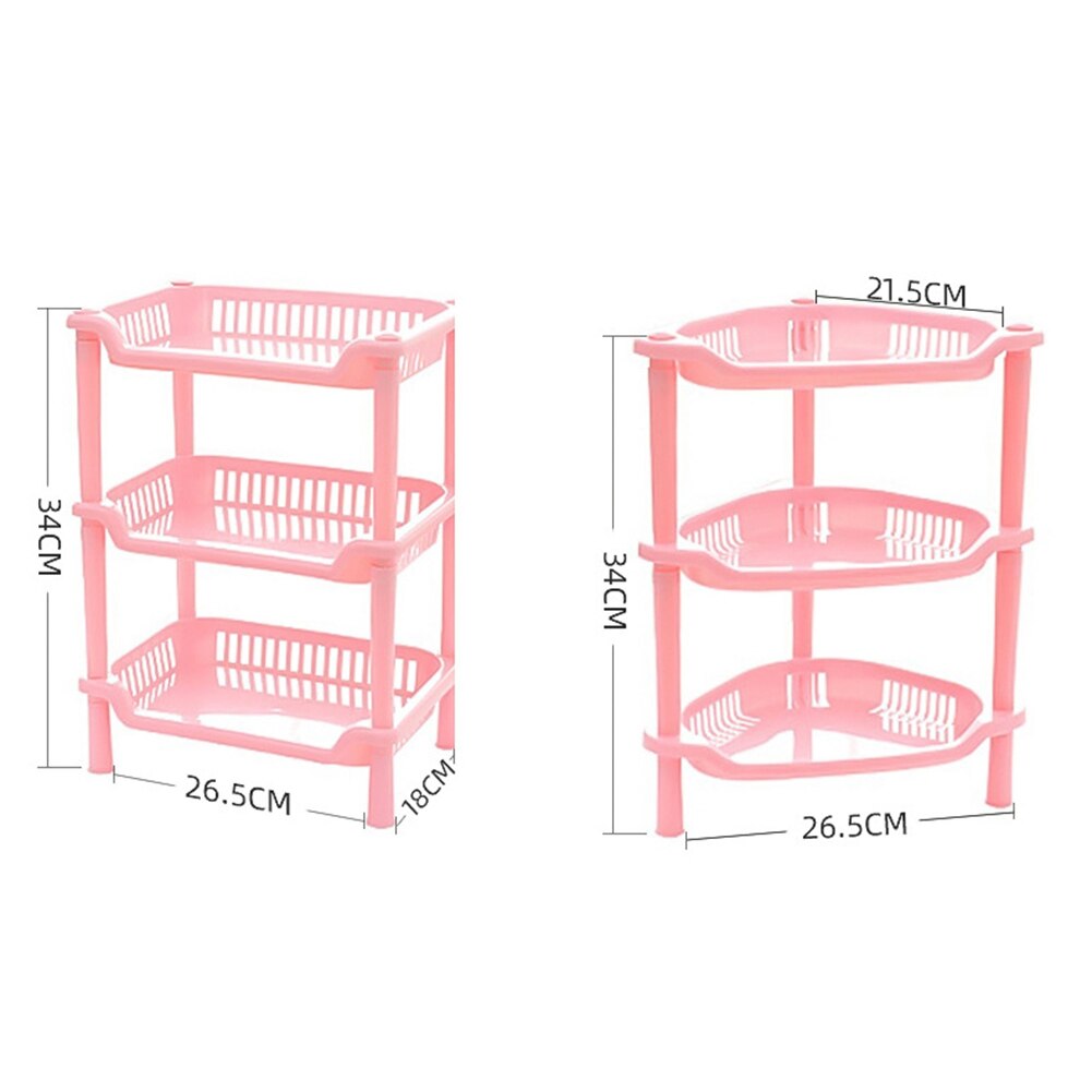3 Layer Square Triangular Corner Bathroom Storage ... – Grandado