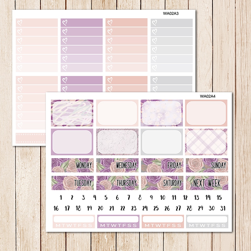 7sheets/set Cute cat and girl Weekly Label Decorat... – Grandado