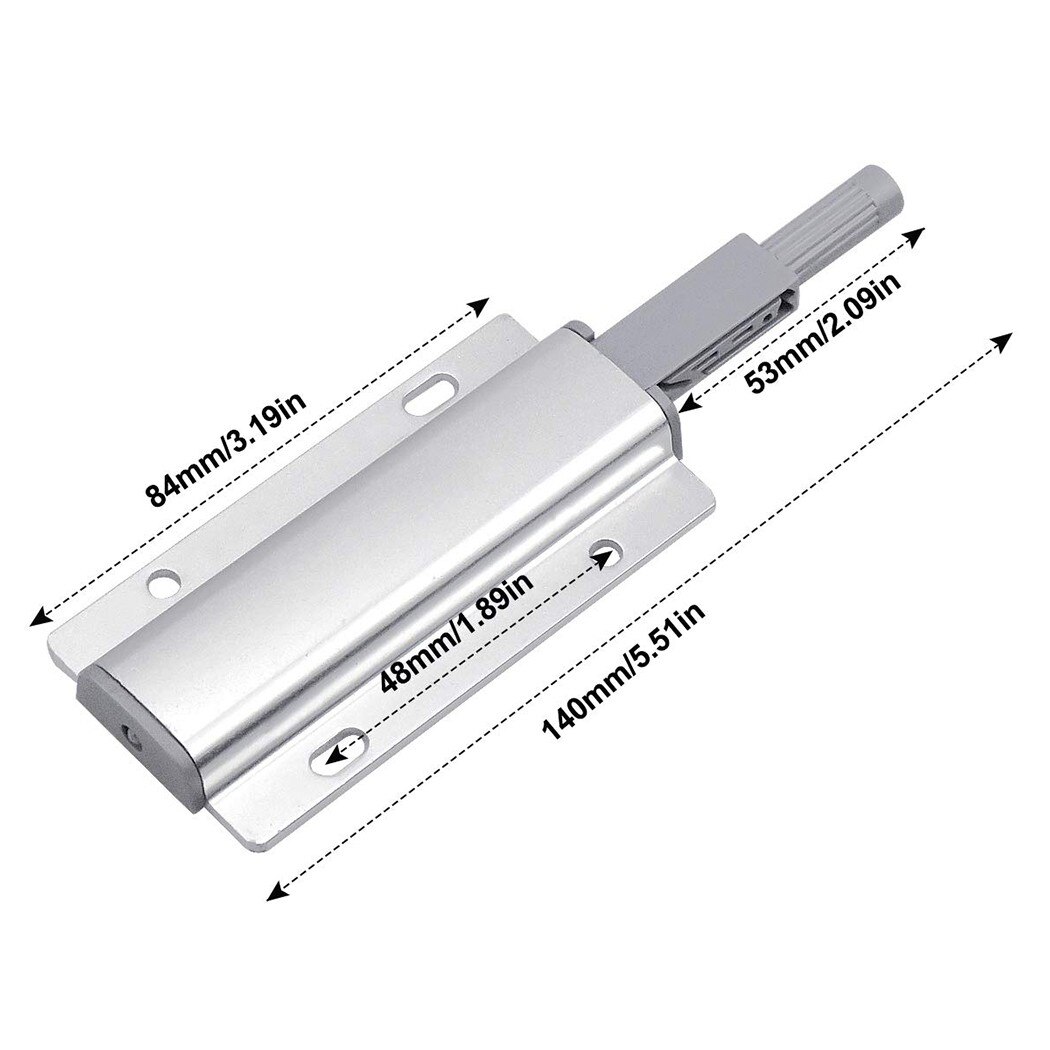 2x Deur Kast Kast Klink Hardware Push To Open Zilv... – Vicedeal