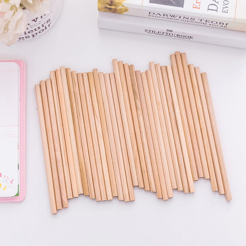 Log Pencil 20pcs/set HB Nature Wood Writing Studen... – Vicedeal