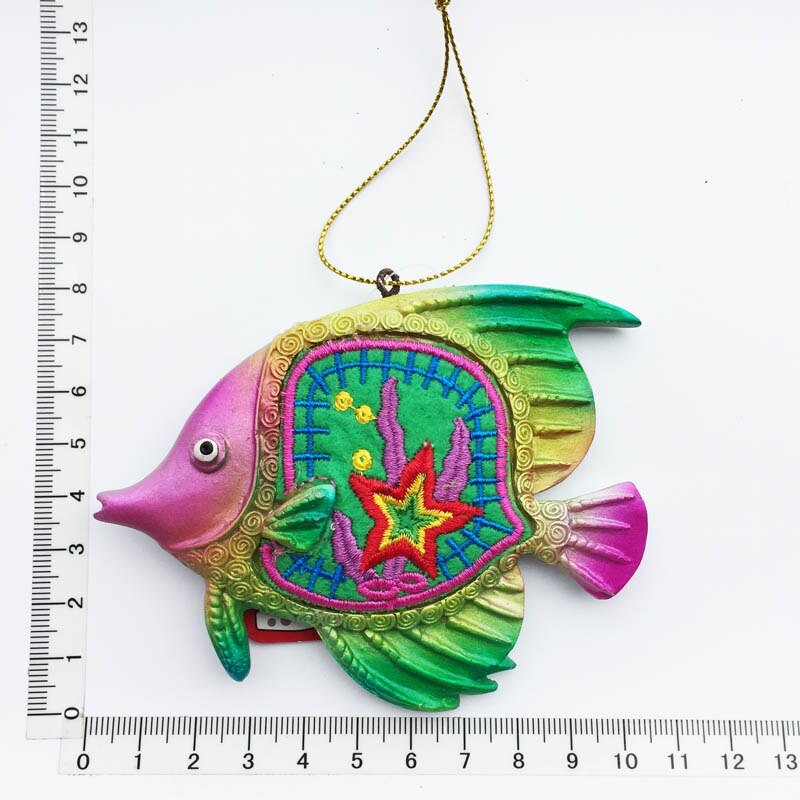 Embroidery Bali Fish And Seahorse 3D Fridge Magnet... – Grandado