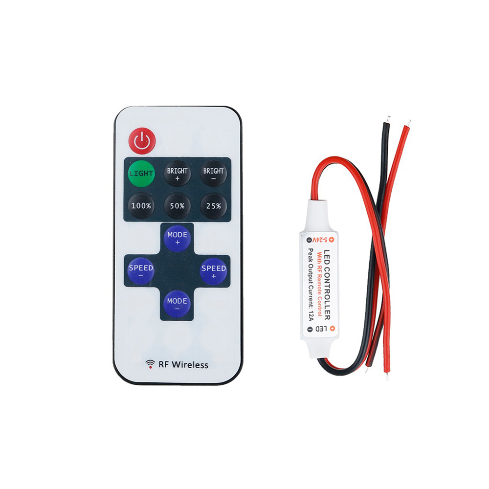 Tira de luz LED más controlador tenue DC5V, 12V, 2... – Grandado