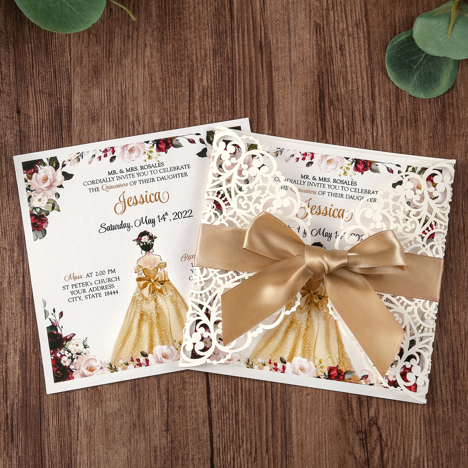 1pcs Square Wedding Invitation Card Bridal, Baby S... – Grandado