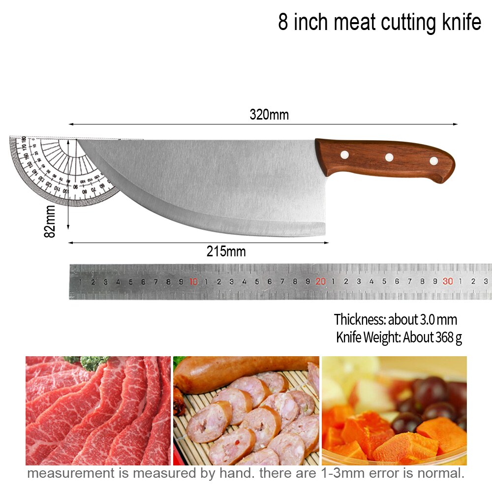 XYj Kitchen Knife Cleaver Stainless Steel 8 Inch F... – Grandado