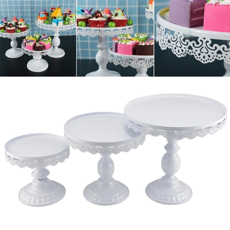 Cake Stand Round Pedestal Dessert Holder Cupcake D... – Grandado