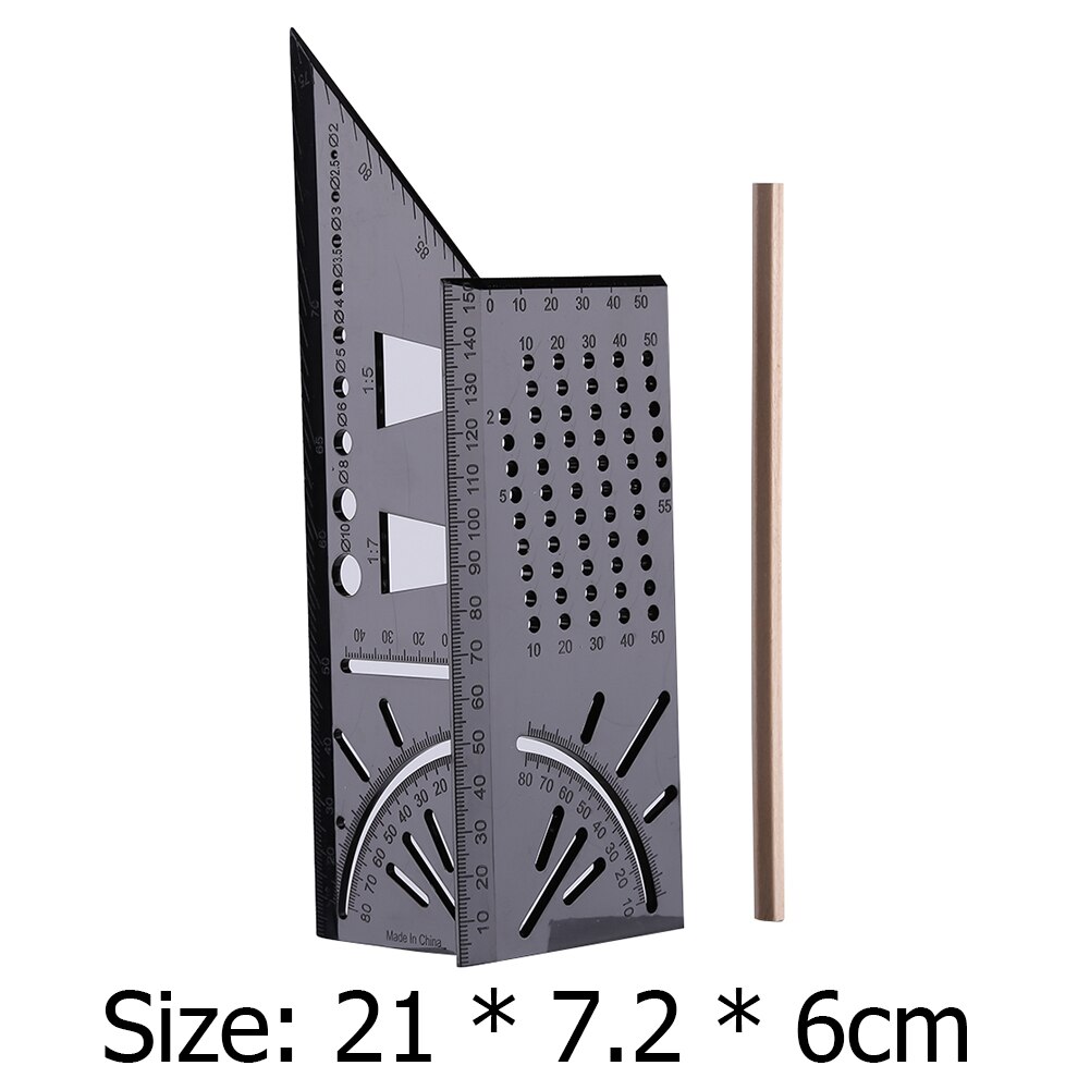 Wood Working Ruler 3D Mitre Angle Measuring Gauge ... – Grandado