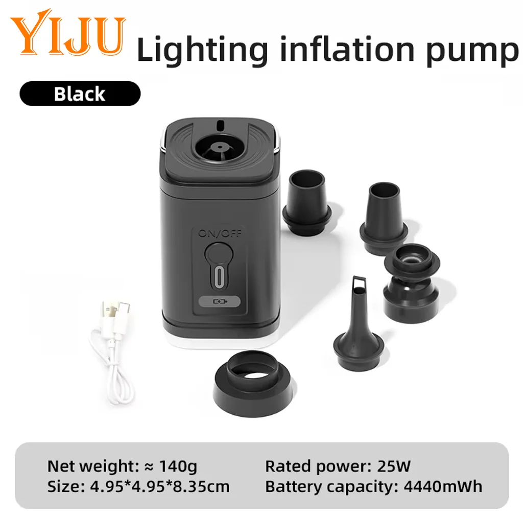 YIJU Mini Portable Air Pump with 1200mAh Battery U... – Grandado