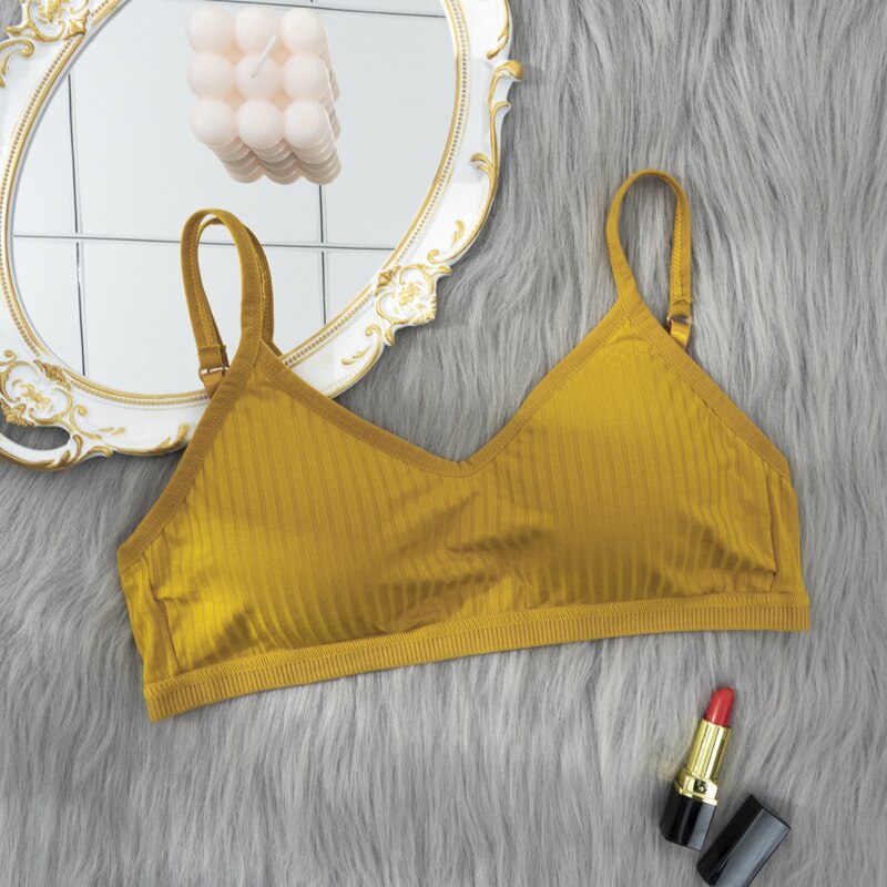 Elastic Gathering Bralette Push Up Bra Summer Anti... – Grandado