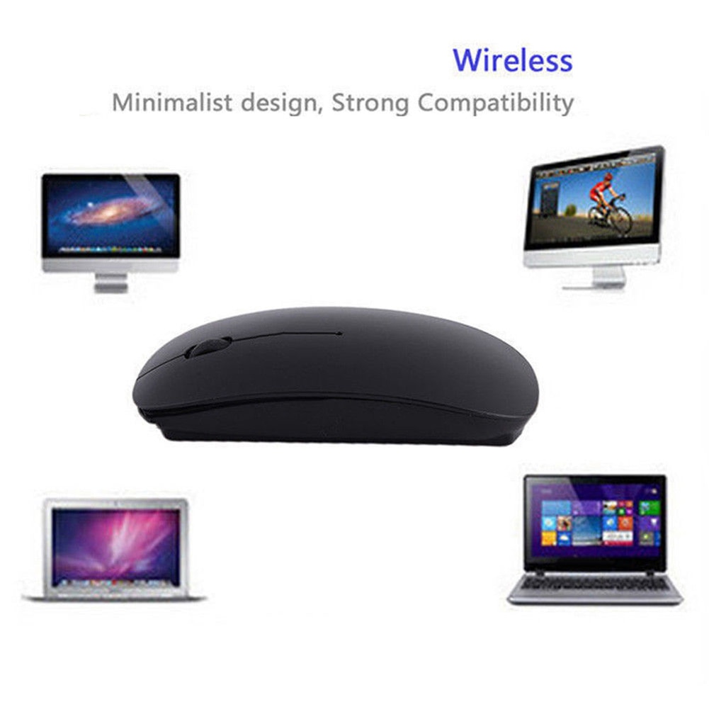 Candy Color Portable 2.4G USB Wireless Mouse Ergon... – Grandado