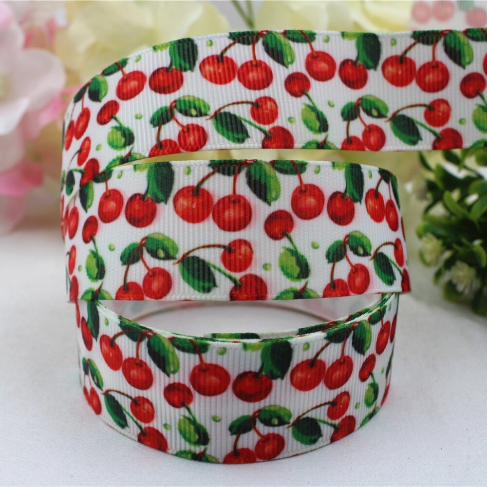 165667, 25mm Cherry Printed grosgrain ribbon, acce... – Grandado