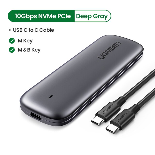 UGREEN M.2 NVMe SSD Enclosure Dual Protocol NVMe S... – Grandado