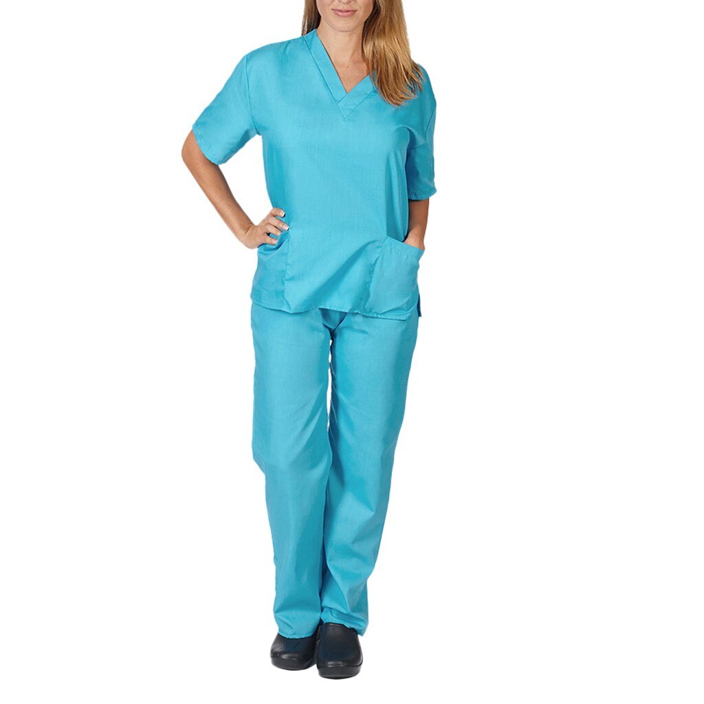 Mannen Vrouwen Korte Mouwen V-hals Tops + Broek We... – Vicedeal