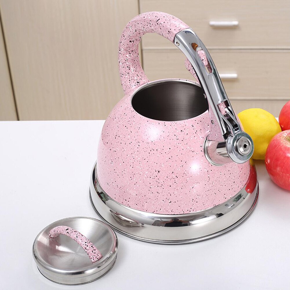 3.5L Matte Pink Whistling Kettle For Gas Stove All... – Grandado