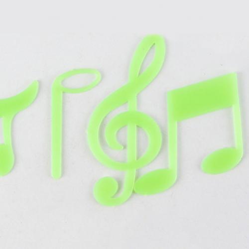 15Pcs Christmas Musical Note Glow in the Dark Wall... – Grandado