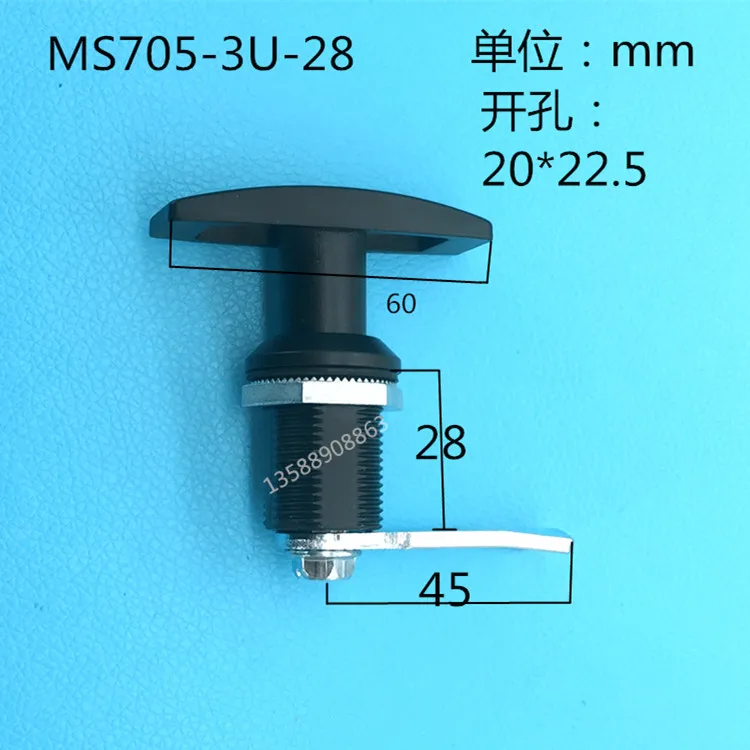 Black MS705 T shape Handle lock,equipment Telescop... – Grandado