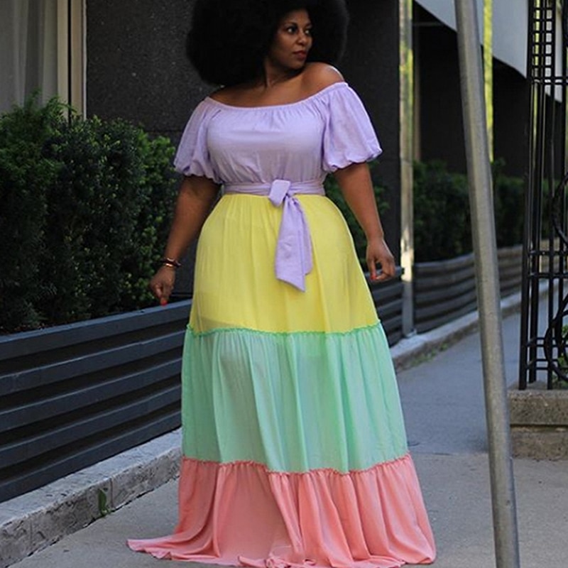Evening Party Summer Plus Size Maxi Dress Women 4X... – Grandado
