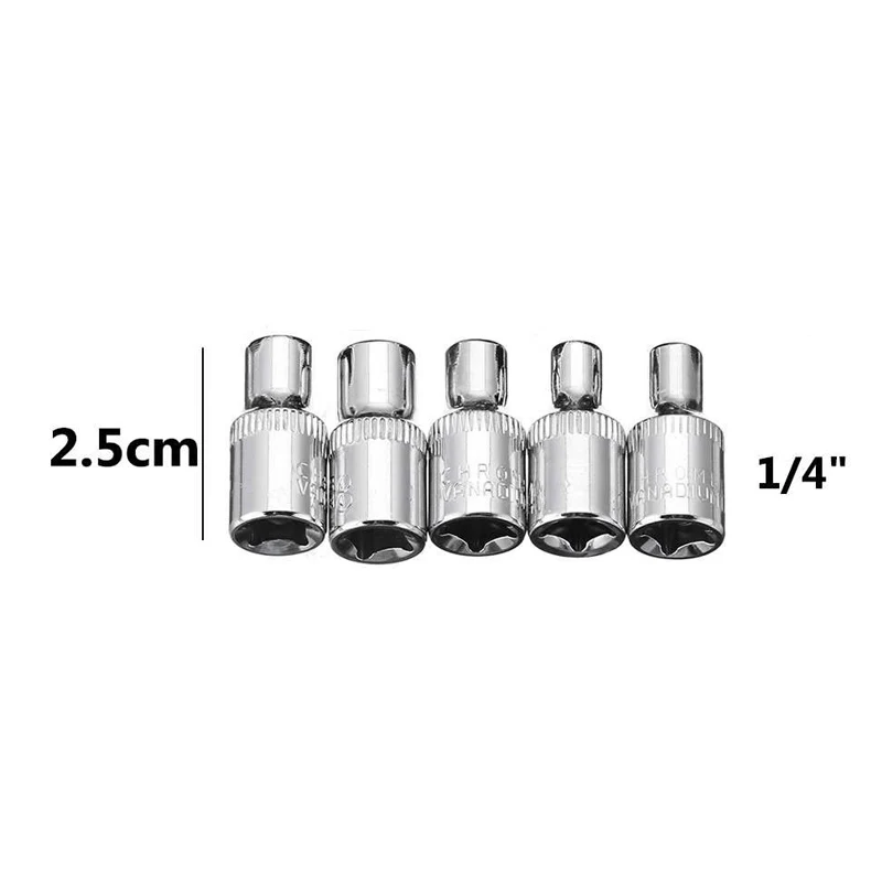 4/5/14PCS Female E Star Torx Socket Set E4-E24 E-T... – Grandado