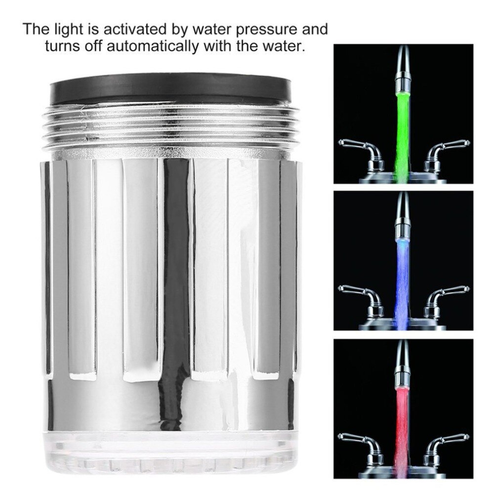 3 Color LED Light Change Faucet Nozzle Aerator Sho... – Grandado