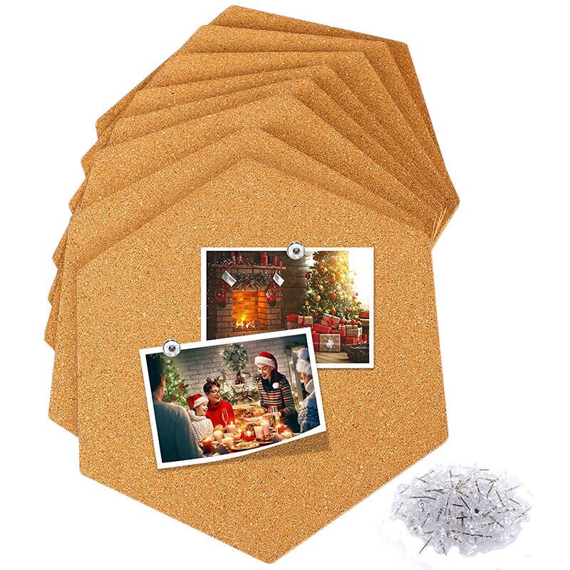 Cork Board Tiles 8 Pack With Full Sticky Back,Mini... – Vicedeal