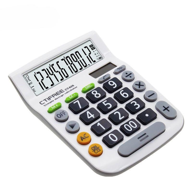 12 Digit Grote Knoppen Zonne-energie Bureau Rekenm... – Vicedeal