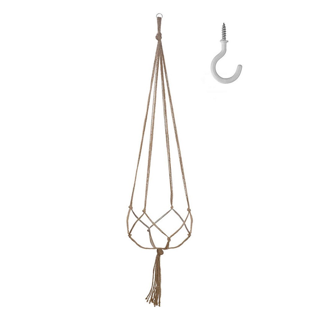 Handmade lace plant hanger Flowerpot flower basket... – Vicedeal