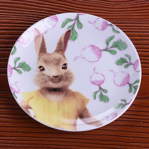 cartoon rabbit dinner plate ceramic tableware Hous... – Grandado
