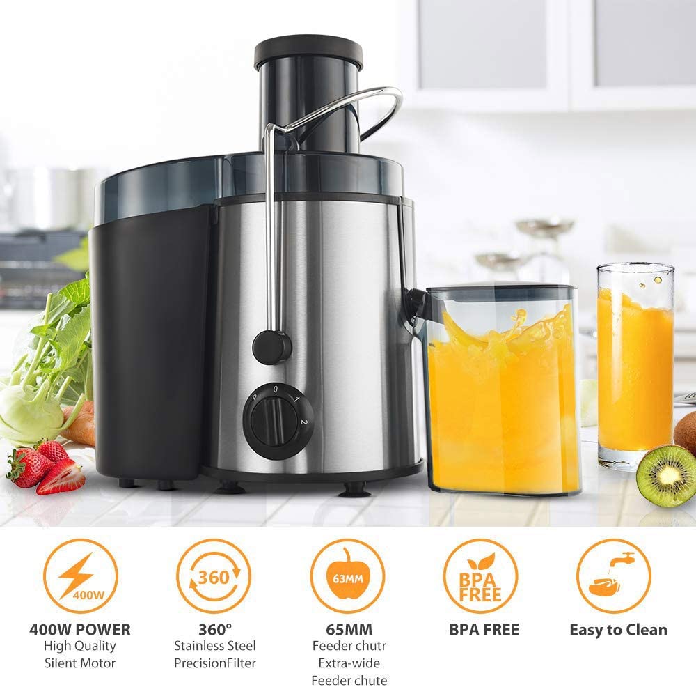2 Speed Electric Jucie Stainless Steel Jucer 400W ... – Vicedeal