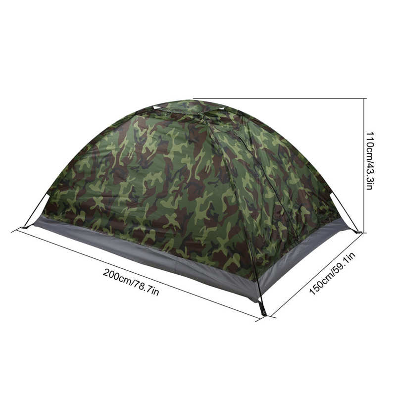 Two Person Tent Breathable Camouflage Tent Hiking ... – Grandado
