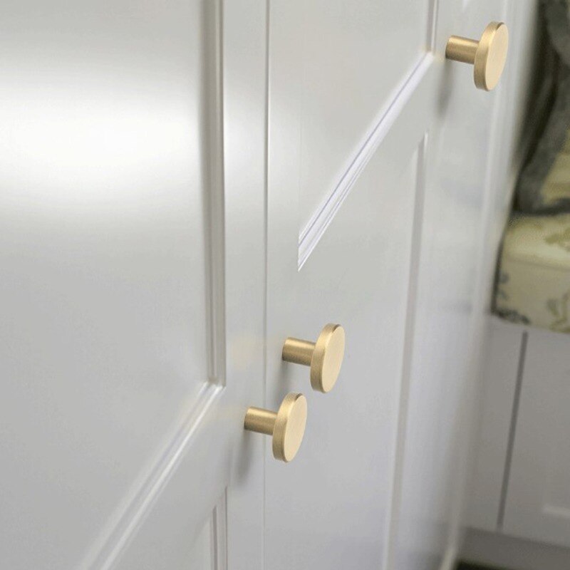 Brass Furniture Round Handle Of Drawer Wardrobe Do... – Grandado