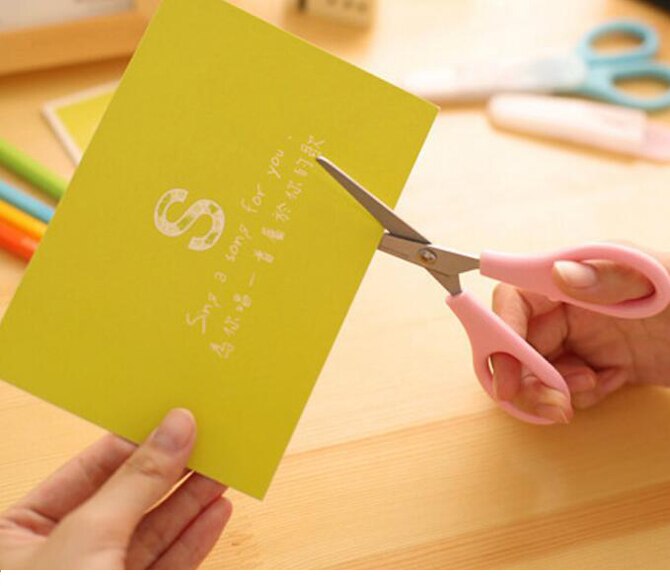 1PC Cartoon Scissors Safety Round Head Scissors Sc... – Grandado