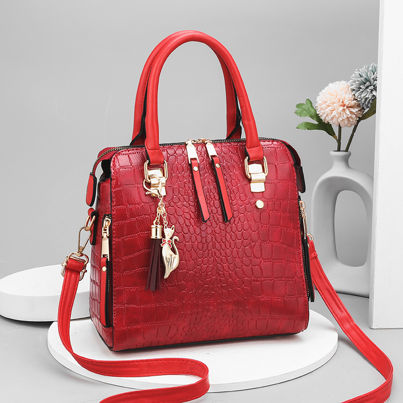 Luxurious Crocodile Embossed Tote Handbag - Spacio... – Grandado