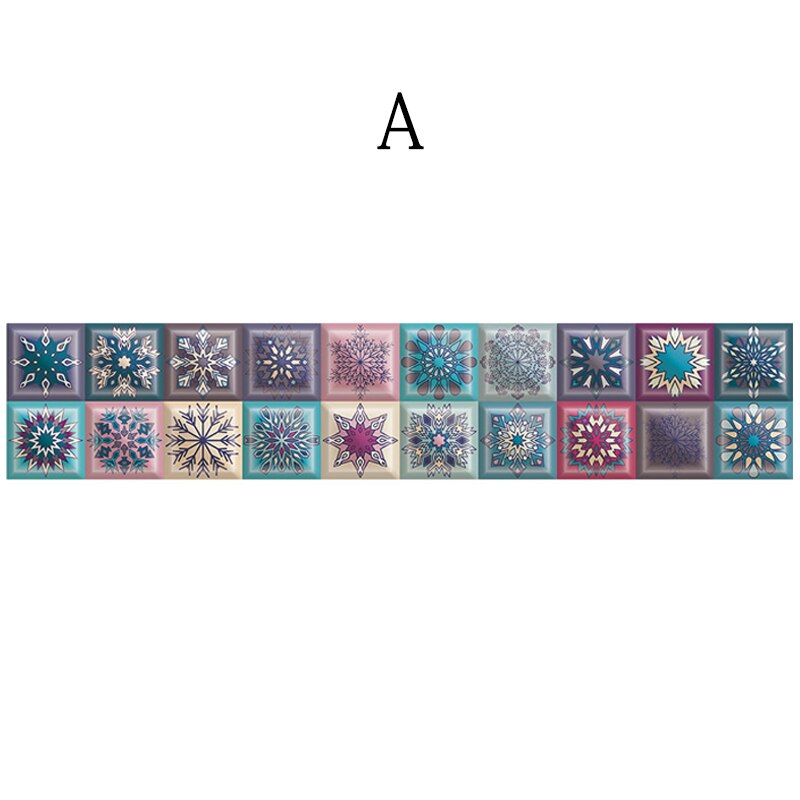 Color mandala strip tile stickers kitchen bathroom... – Vicedeal