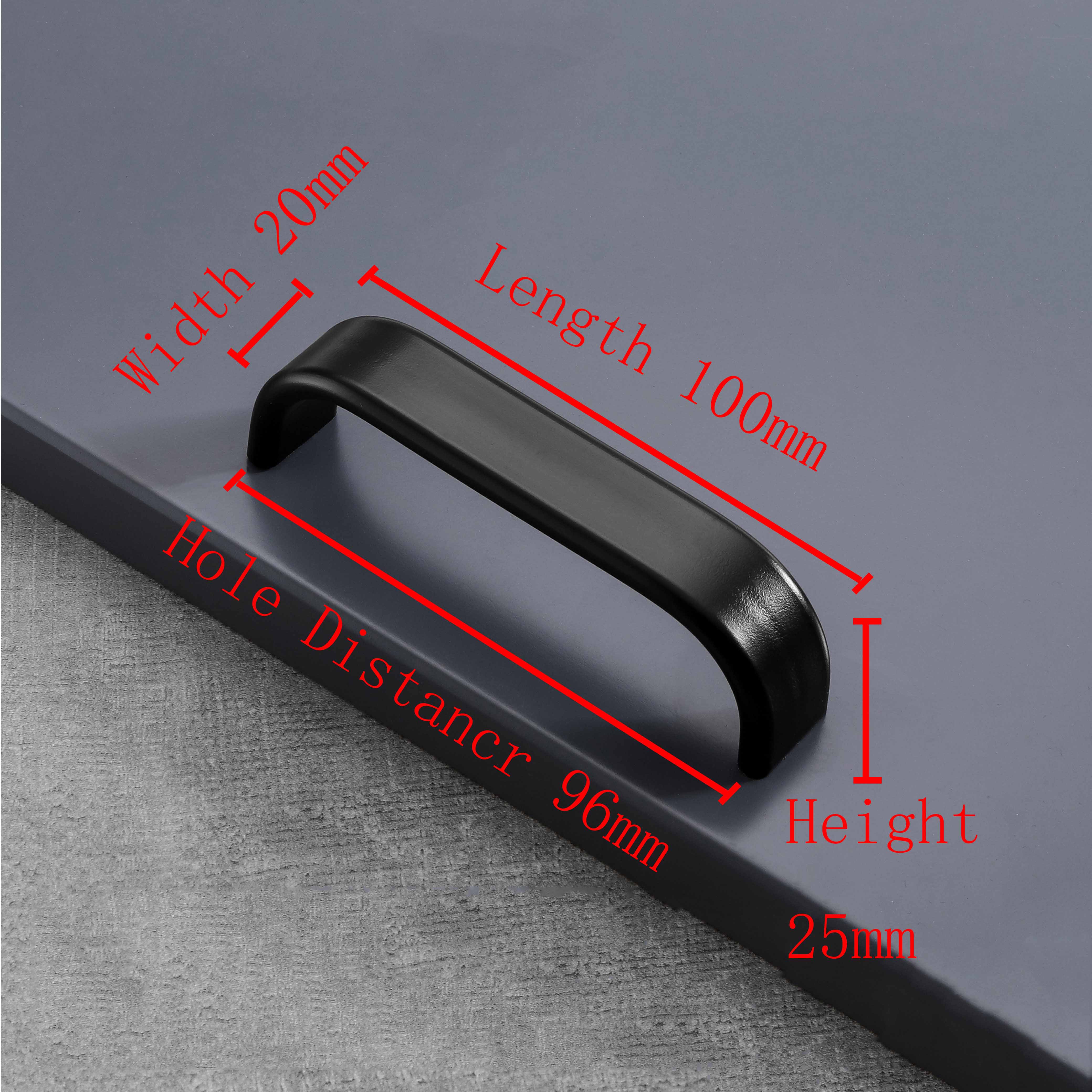 Aluminium Alloy U type Black Cabinet Knobs Kitchen... – Grandado