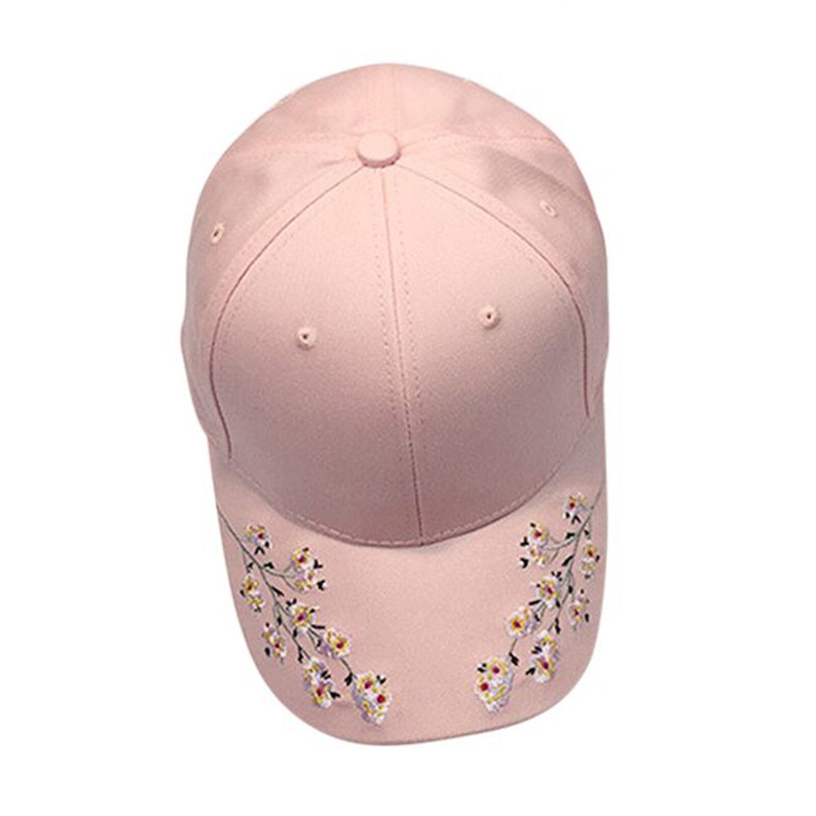 Women Embroidery Pink Visors Cotton Cap Snapback C... – Vicedeal