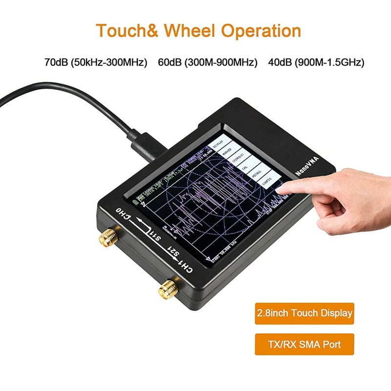 NanoVNA-H Vector Network Analyzer, Portable VNA An... – Grandado