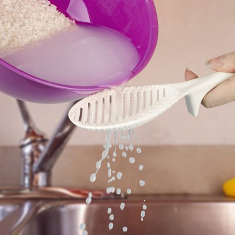 Kitchen Gadget Standable Nonstick Pan Rice Spoons ... – Grandado