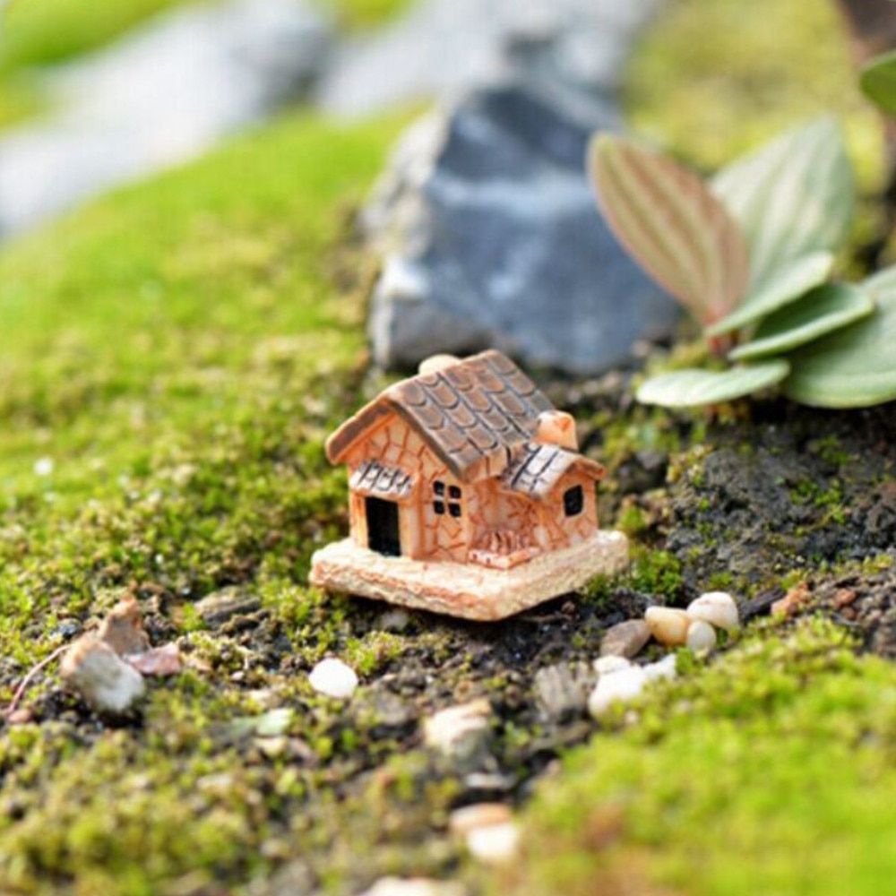 Miniature Resin Castle House Micro Dollhouse Stone... – Vicedeal