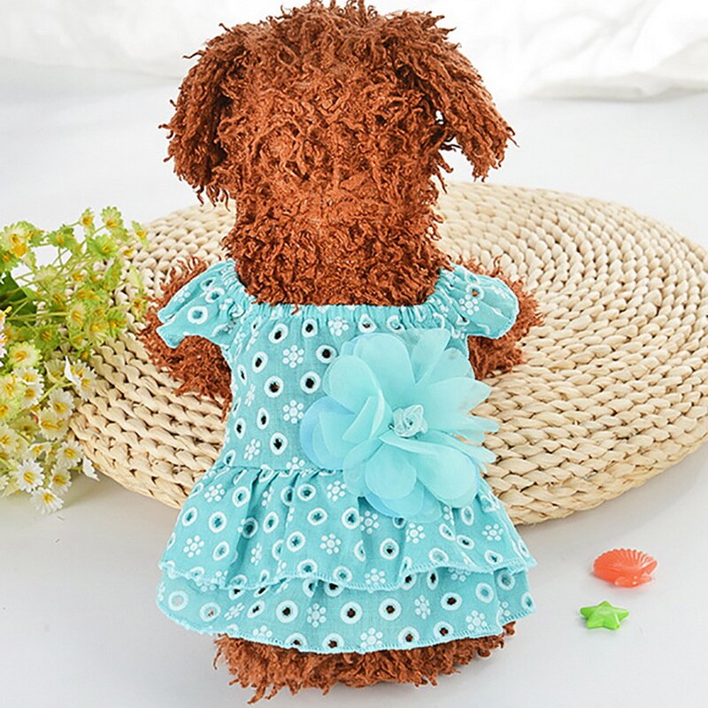 Cute Delicate Lattice Style Summer Pet Dog Princes... – Grandado