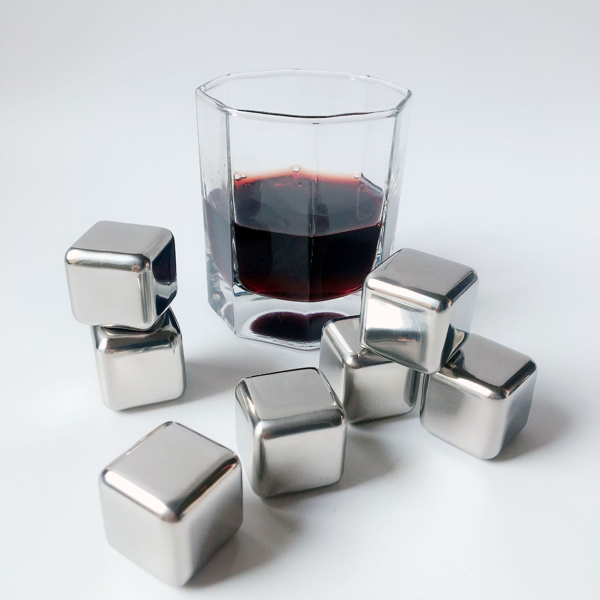 Stainless Whisky Stones Whiskey Rocks Ice Cubes Ba... – Grandado