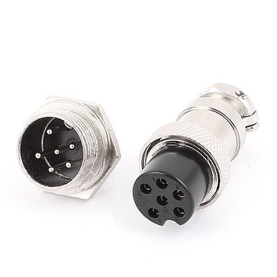 2Pcs GX16-6 Aviation Metal Connectors 16mm Screw +... – Grandado