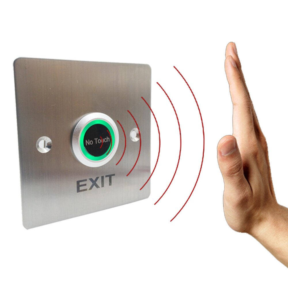 Square Stainless Steel Metal Door Release Switch I... – Vicedeal