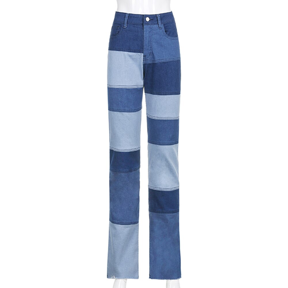 Patchwork Y2k Jeans Women Vintage Retro Harajuku J... – Grandado
