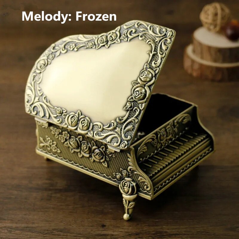 Home decoration retro piano metal music box birthd... – Grandado